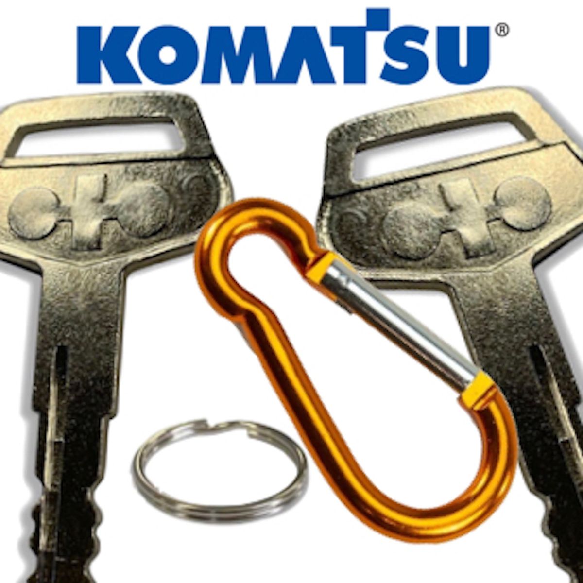 Komatsu Key Set 787 (2 Keys W/Carabiner) #29